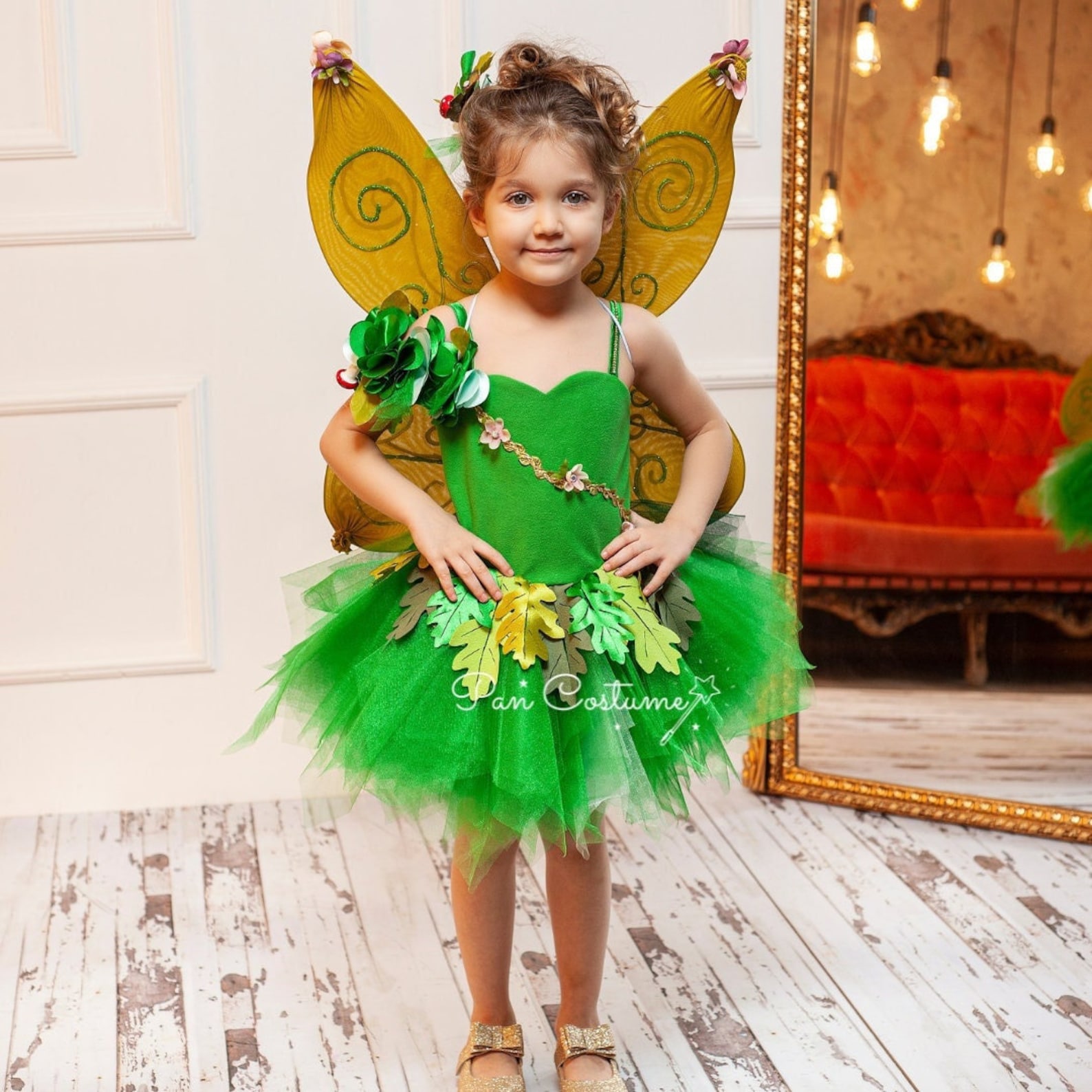 Tinkerbell Fairy Costume Tinkerbell Birthday Dress for Girl - Etsy