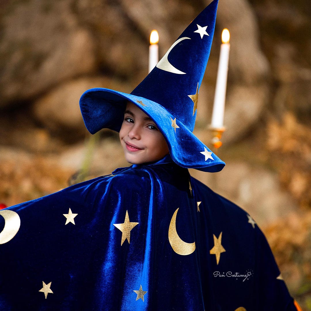 Wizard Hat and Wizard Costume, Halloween Outfit - Etsy