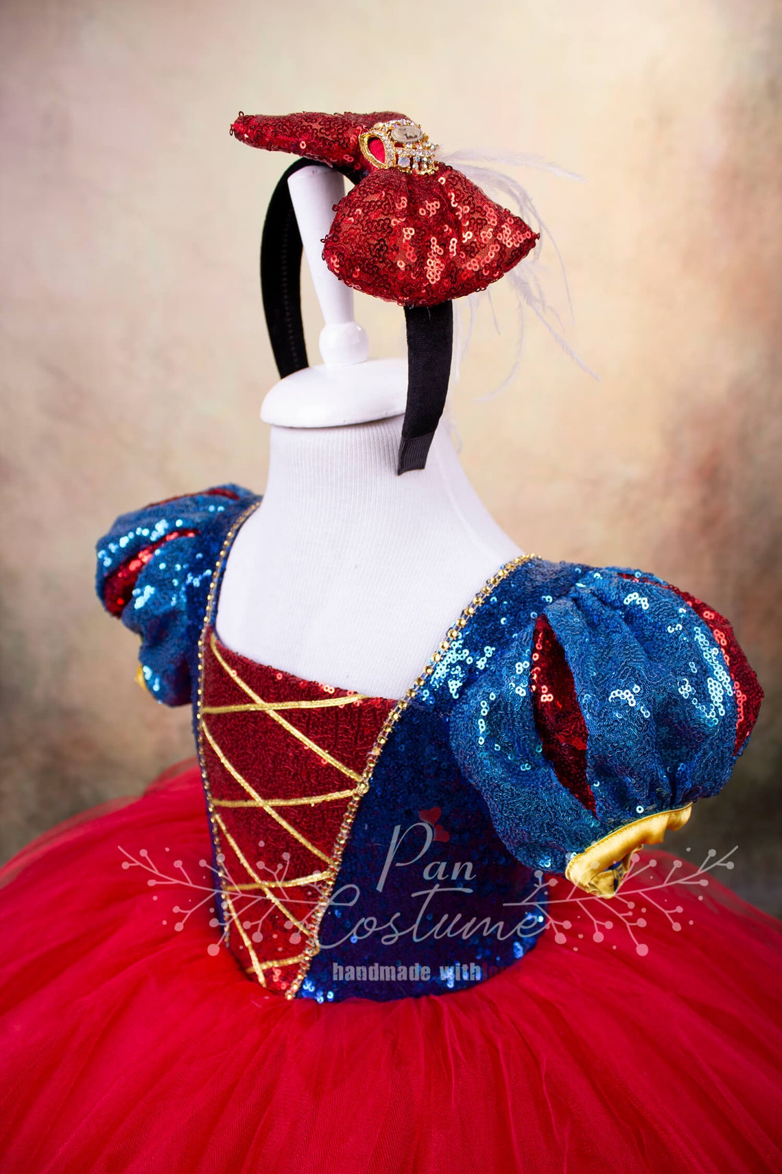 Red Snow White Costume Snow White Birthday Dress Red Skirted - Etsy