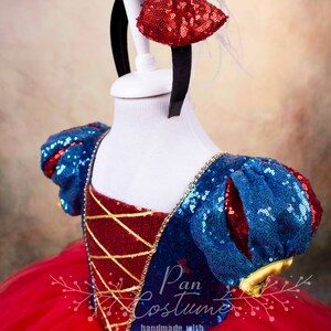 Red Snow White Costume Snow White Birthday Dress Red Skirted - Etsy