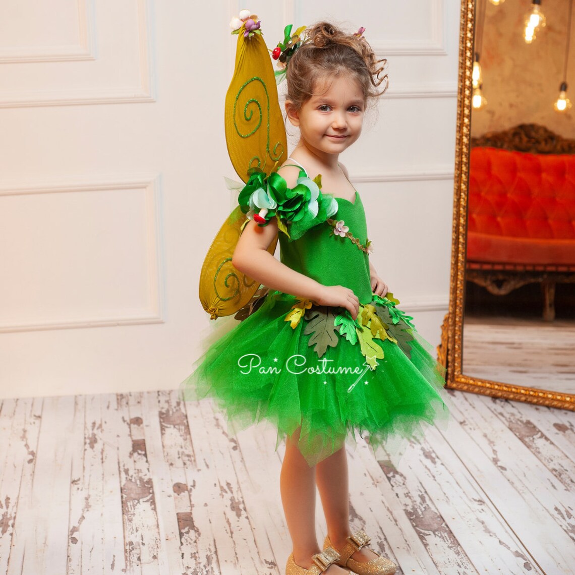 Tinkerbell Fairy Costume Tinkerbell Birthday Dress for Girl - Etsy