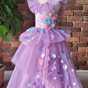 Encanto Inspired Isabella Dress for Girls, Isabella Madrigal Costume ...