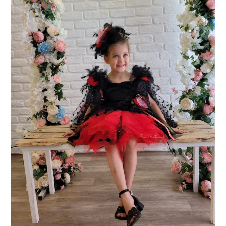 Red and Black Witch Costume Halloween Witch Ladybug Witch - Etsy