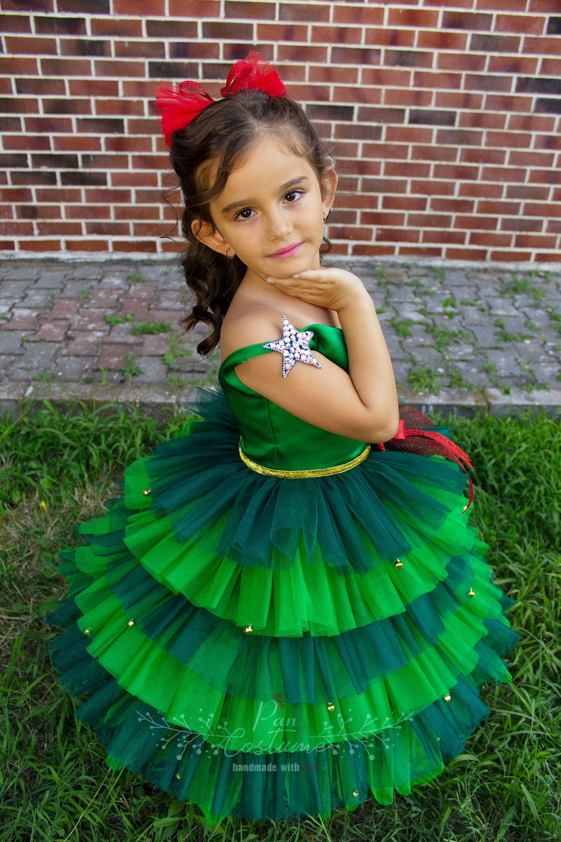 Christmas Party Dress Green Christmas Gowns for Girl - Etsy