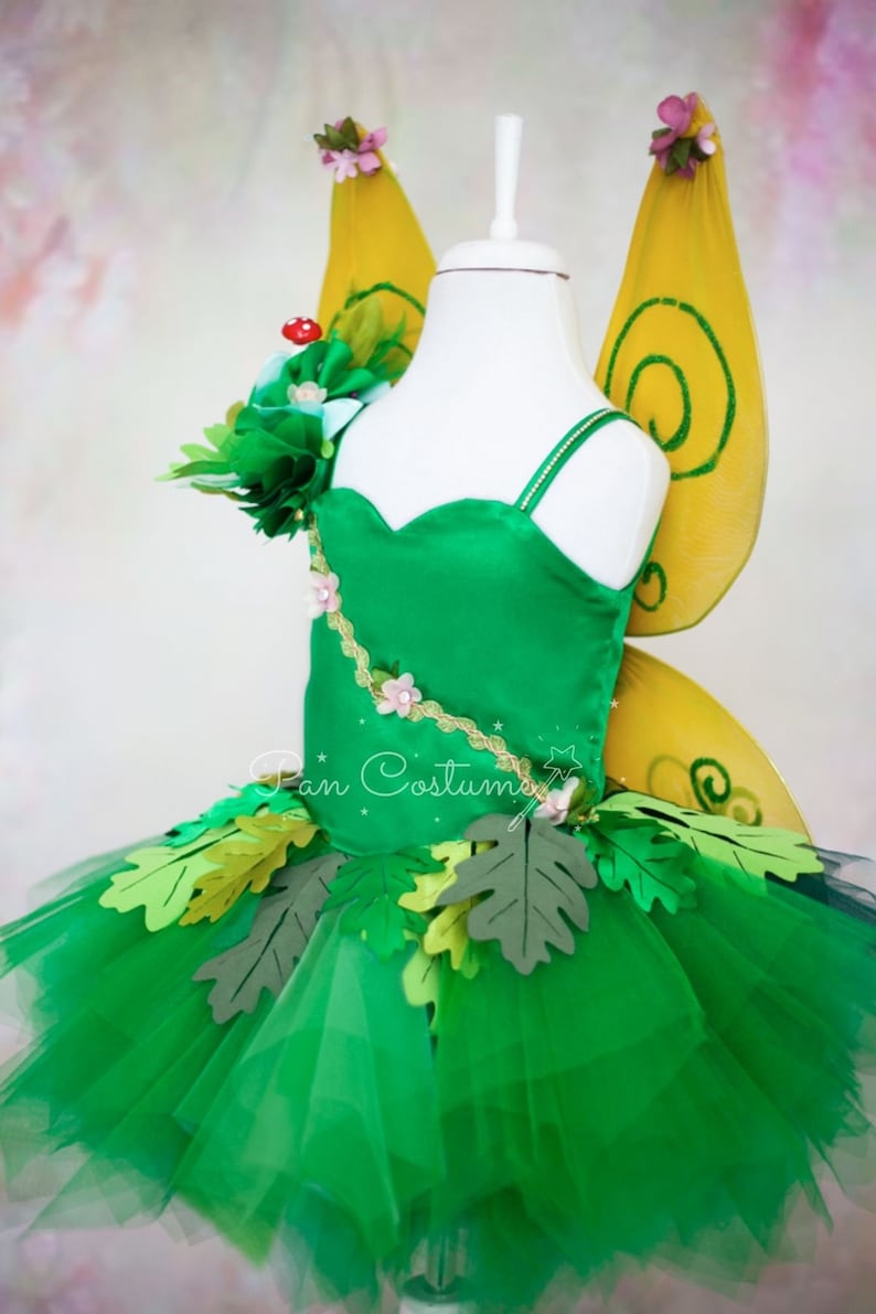 Tinkerbell Fairy Costume Tinkerbell Birthday Dress for Girl | Etsy