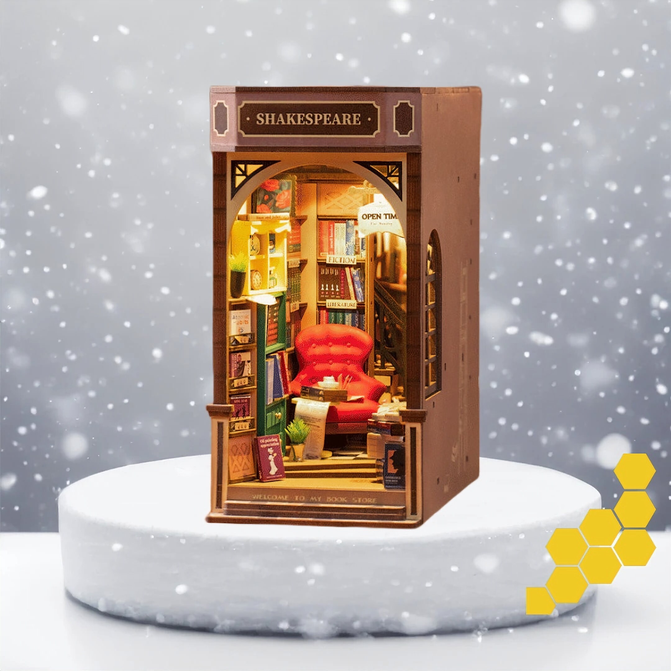 Model Set, Miniature Bookstore Craft Kit for Adults, Mini Diorama Room ...