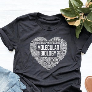 Molecular Biology Heart Shirt, Molecular Biology Shirt, Molecular ...