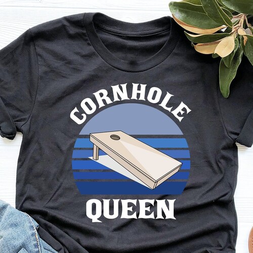 Retro Cornhole Queen T Shirt Cornhole Game Lover Champion - Etsy