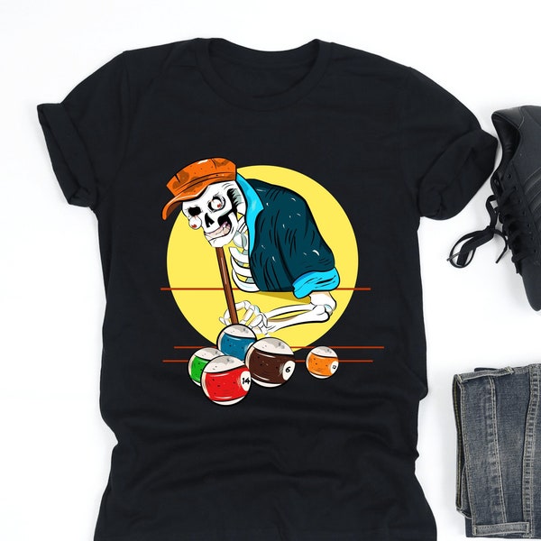 Skeleton Playing Billiards Pool - Etsy