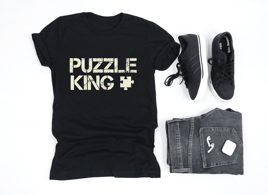 Puzzle King Shirt, Jigsaw Puzzle Shirt, Puzzle Lover Gift, King Shirt ...