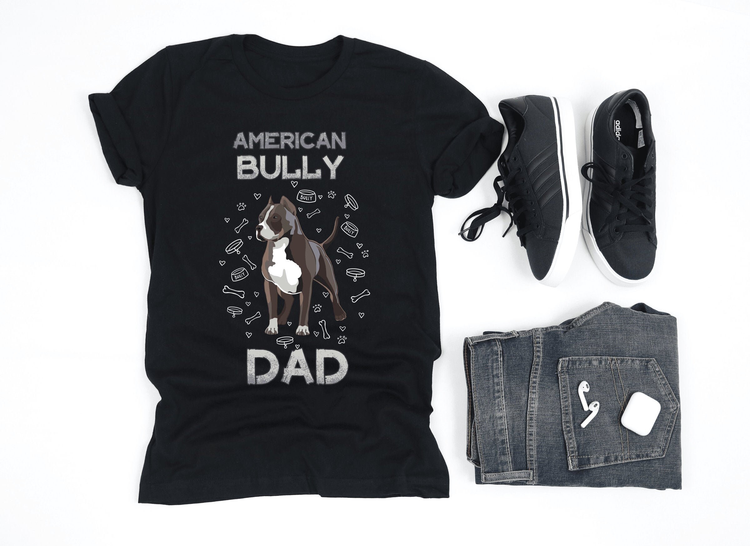 American Bully Dad Shirt, American Bully Shirt, American Bully Dad, Dog ...