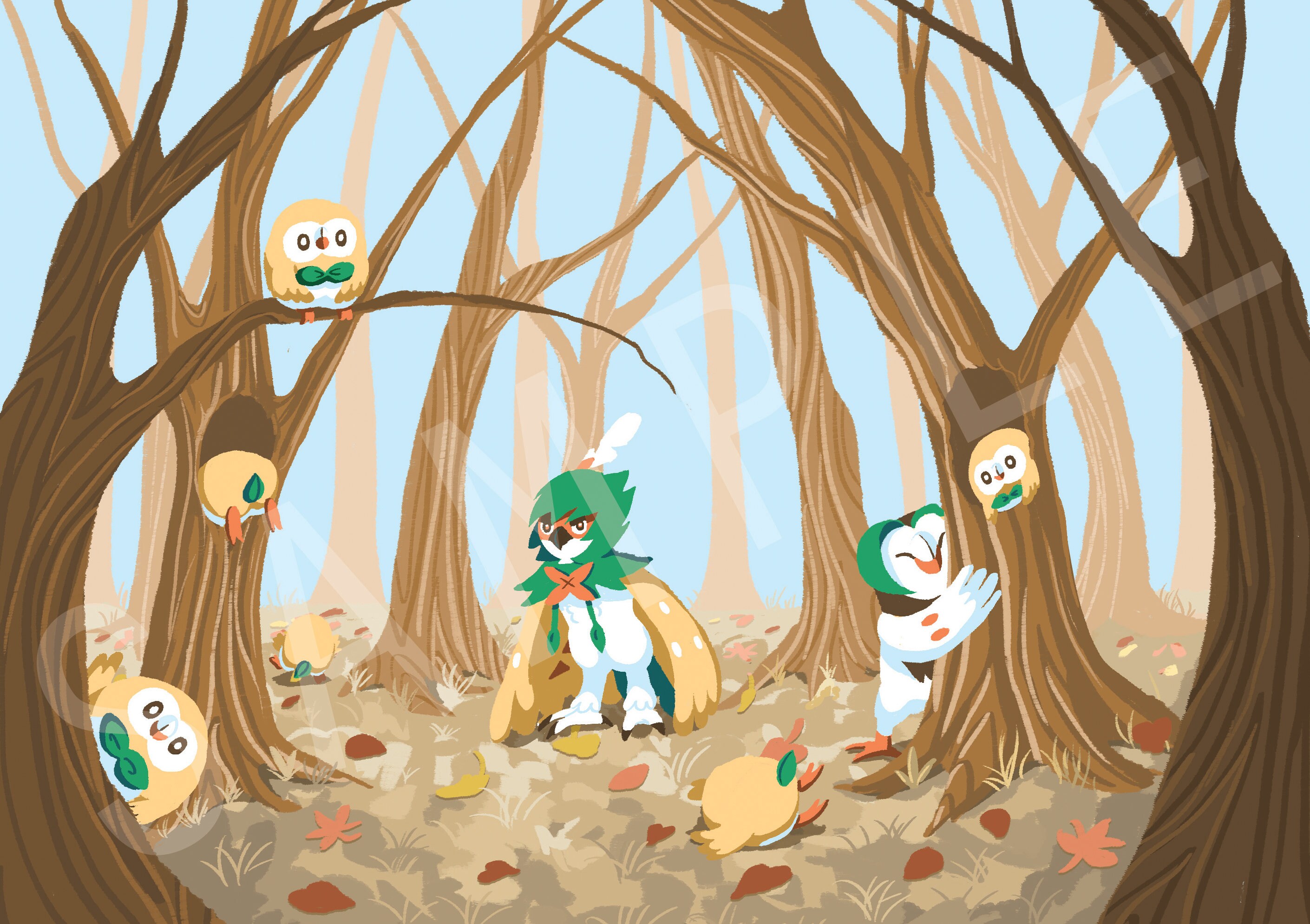 Pokemon Alolan Grass Starter Evolution Zipper Bag Pouch - Etsy