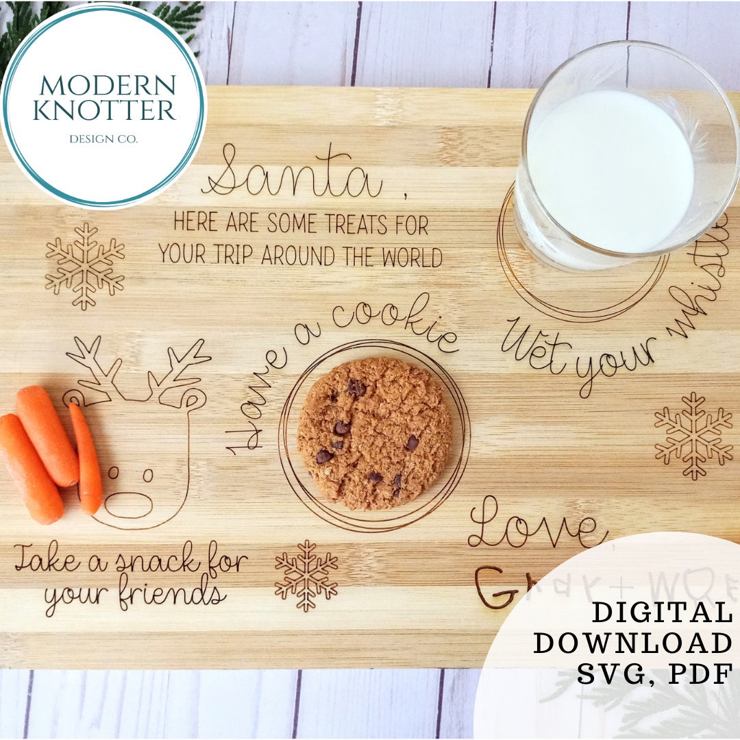 Scorable Santa Tray - SVG Score File - Etsy