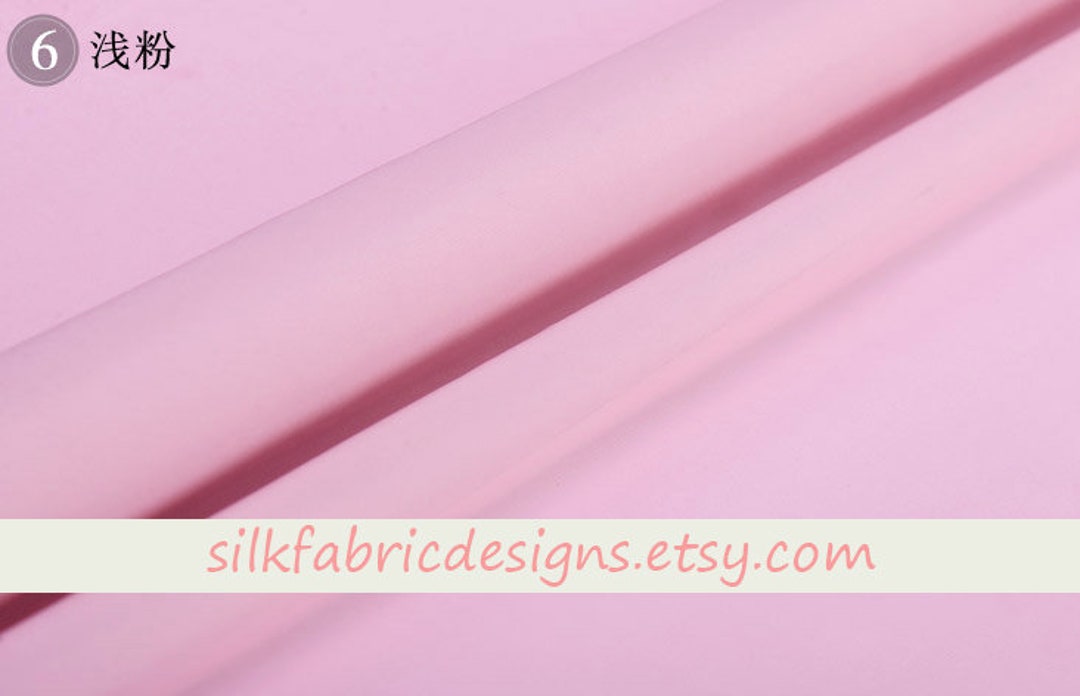 Solid Another Pink 100% Silk Crepe De Chine Fabric Width 140cm/44 Inch ...