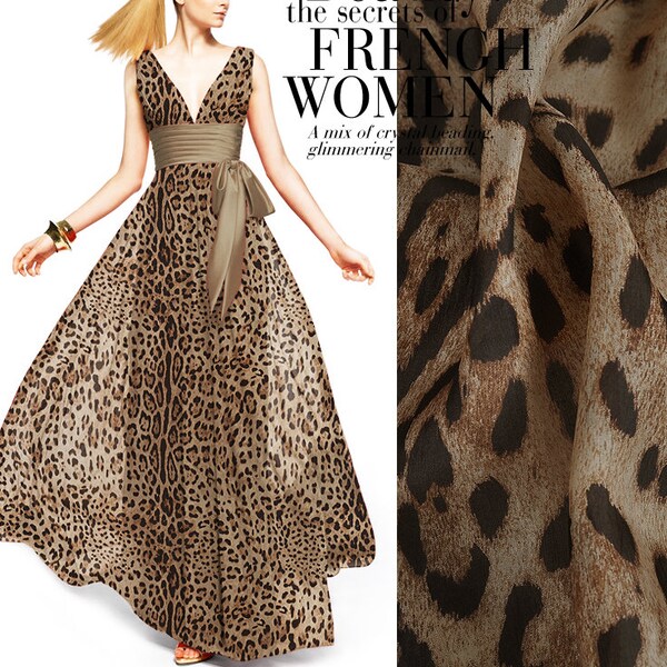 Leopard Fabric - Etsy