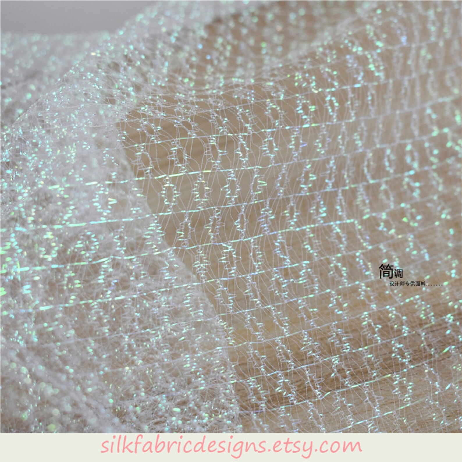 White Hollow Mesh Lace Fabric by the Yard or Meter - Etsy