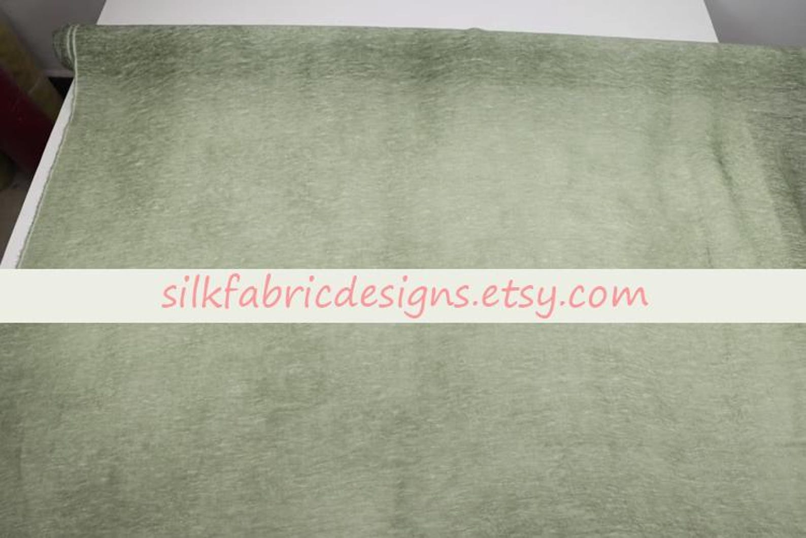 Solid Green 100% Silk Linen Blend Fabric by the Yard - Etsy