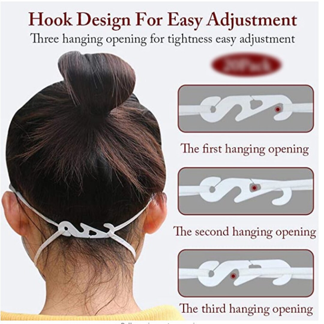 6 PCS Mask Ear Saver，adjustable Face Cover Ear Grips,face Mask Clip ...