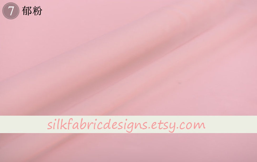 Solid Light Pink 100% Silk Crepe De Chine Fabric Width 140cm/44 Inch 16 ...
