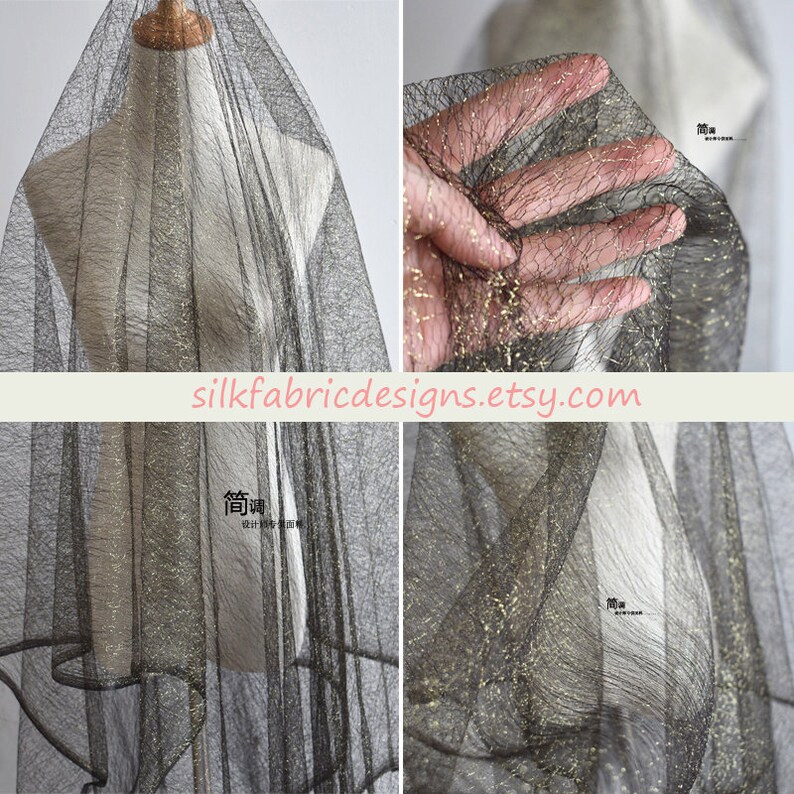 Black Hollow Mesh Lace Fabric by the Yard or Meter - Etsy