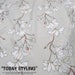 Light Gray Silk Cotton Blend Fabric With Art Floral Print Fabric by the ...