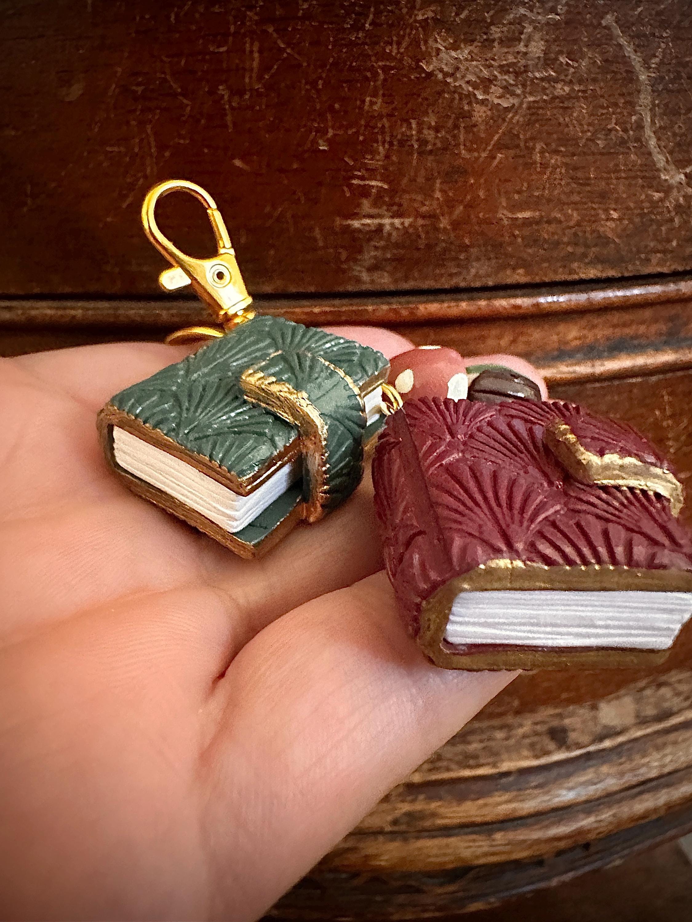 Book Keychain - Etsy