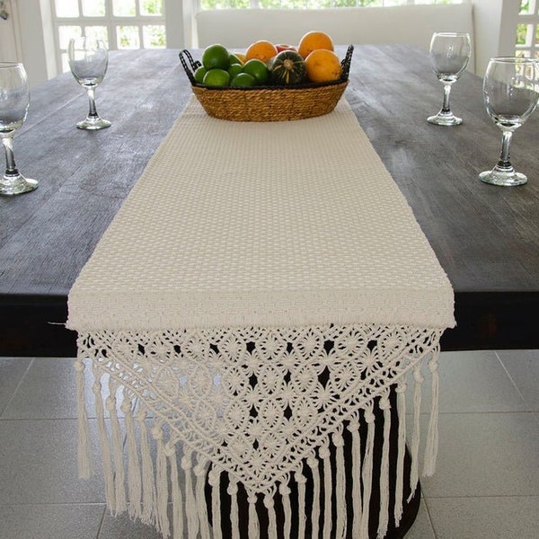 Macrame Table Runner - Etsy