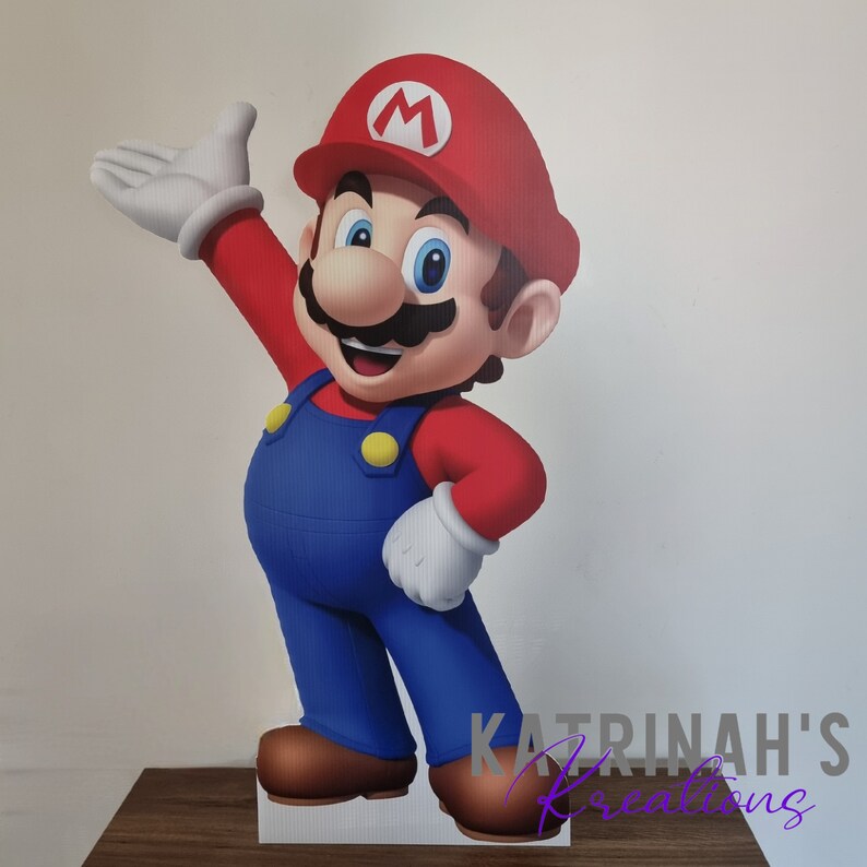 Super Mario Character Cut Outs CHOOSE Your Character Mario - Etsy Australia