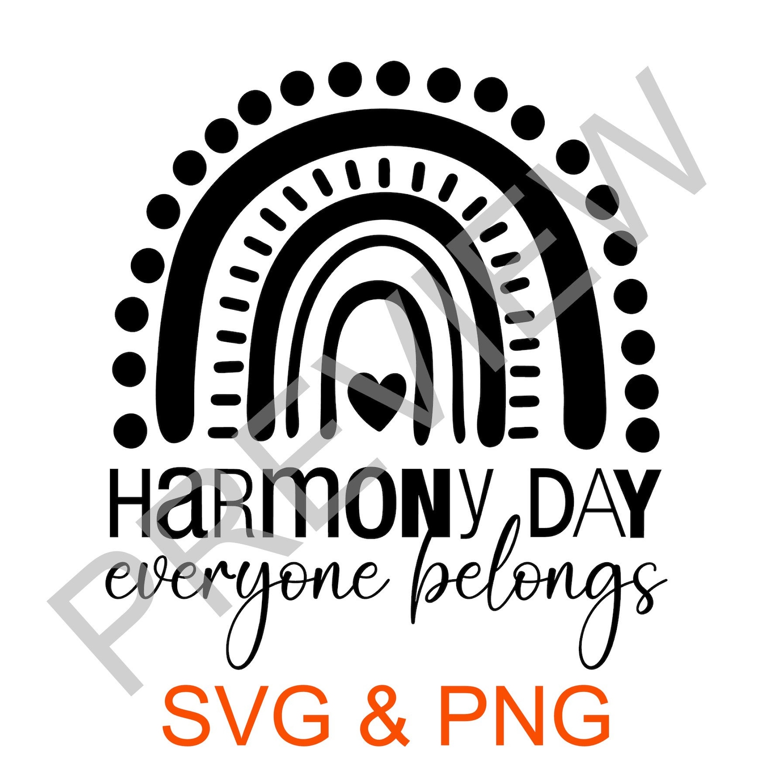 Harmony Day Design Rainbow SVG PNG Harmony Day Shirt Design Everyone ...