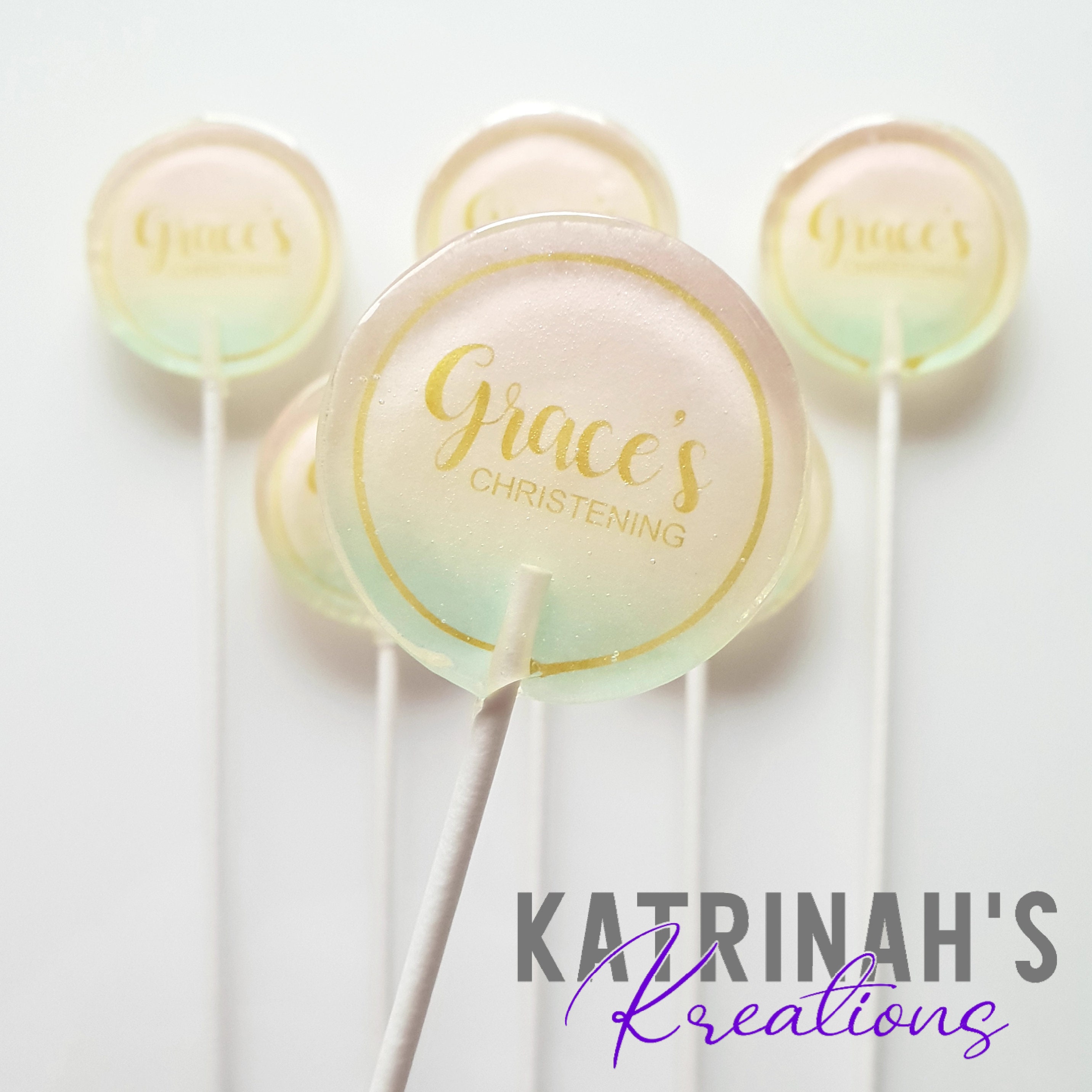 20 Personalised Lollipops: Edible Image Party Favors - Etsy Australia