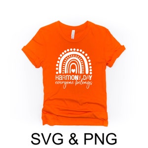 Harmony Day Design Rainbow SVG PNG Harmony Day Shirt Design Everyone ...