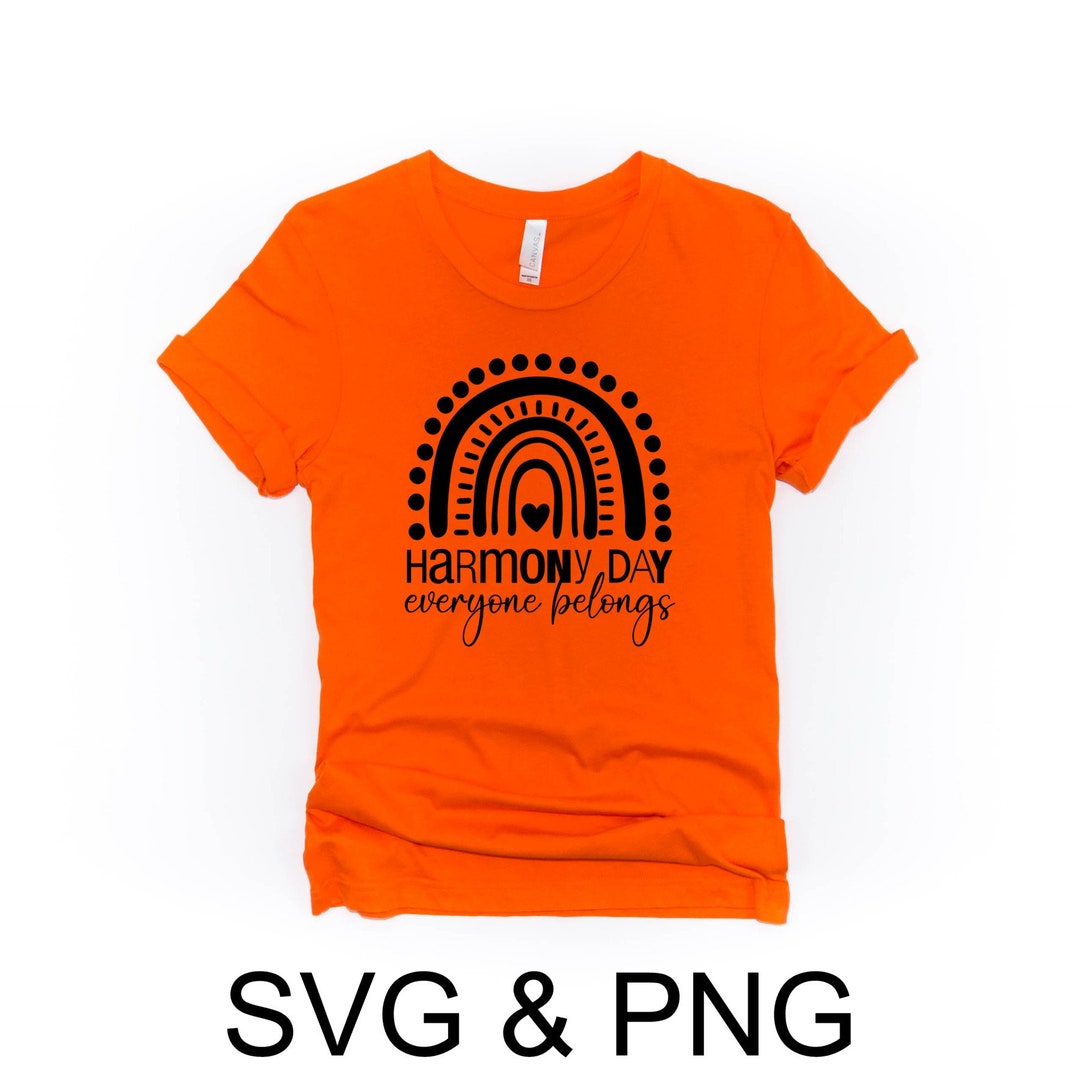 Harmony Day Design Rainbow SVG PNG Harmony Day Shirt Design Everyone ...
