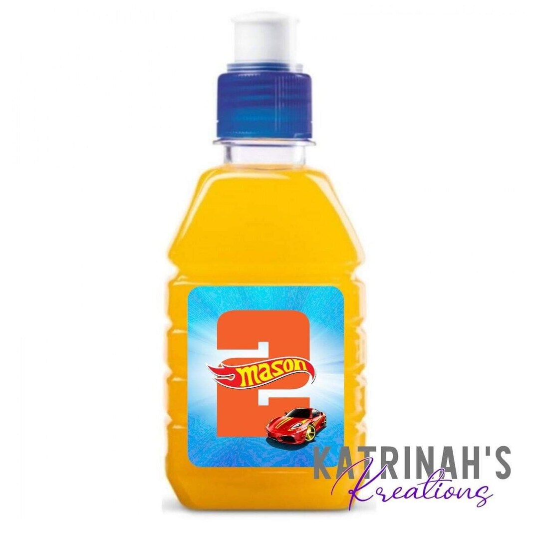 16x PRINTED Waterproof Pop Top Labels Hot Wheels Party - Etsy
