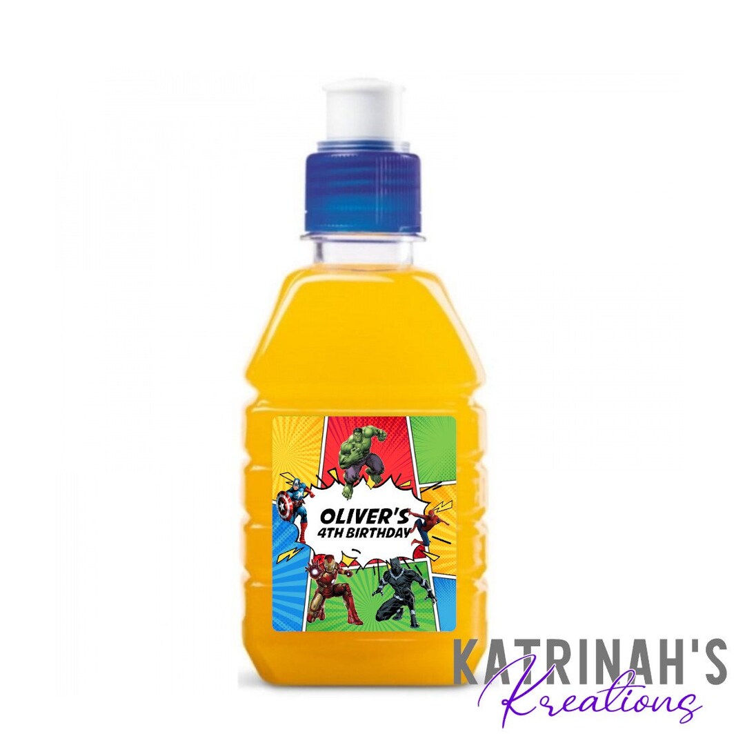 16x Waterproof Pop Top Labels - Superhero - Etsy Australia