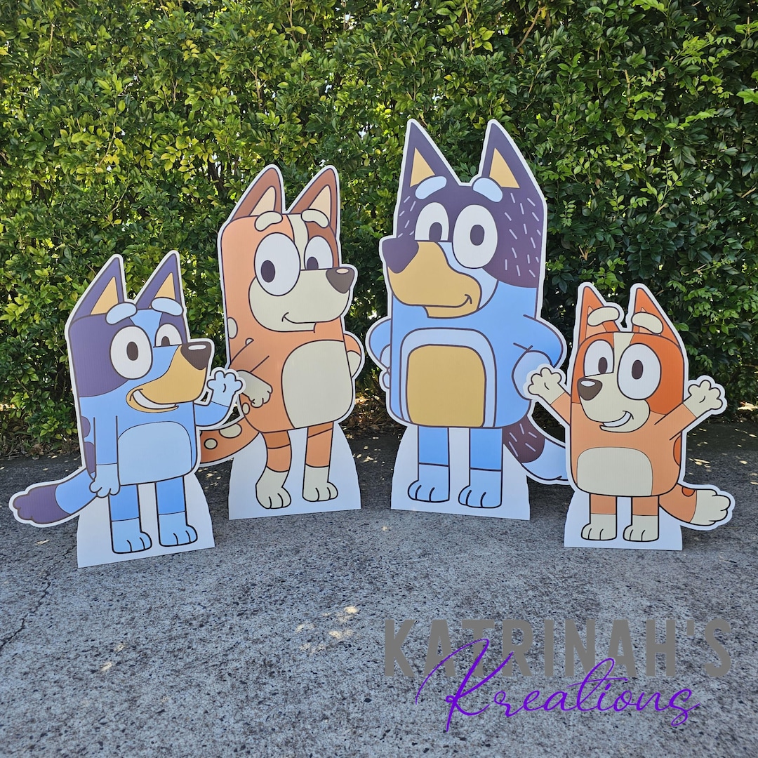 Bluey Character Cut Outs: Custom Party Decor - Etsy Australia