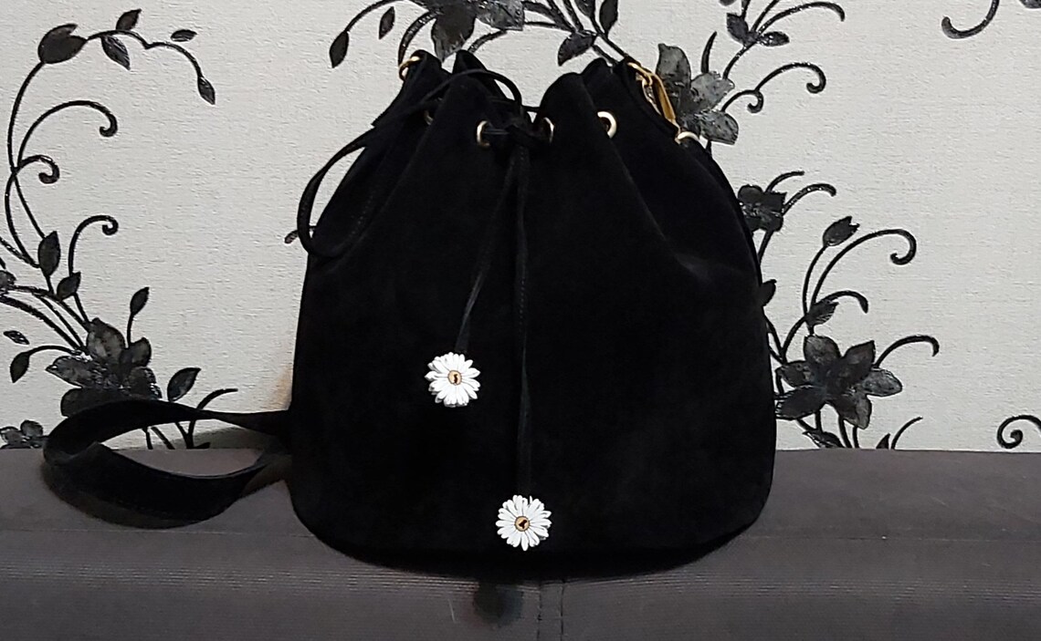 Suede Bag for Women Crossbody Bucket Bag Genuine Suede - Etsy