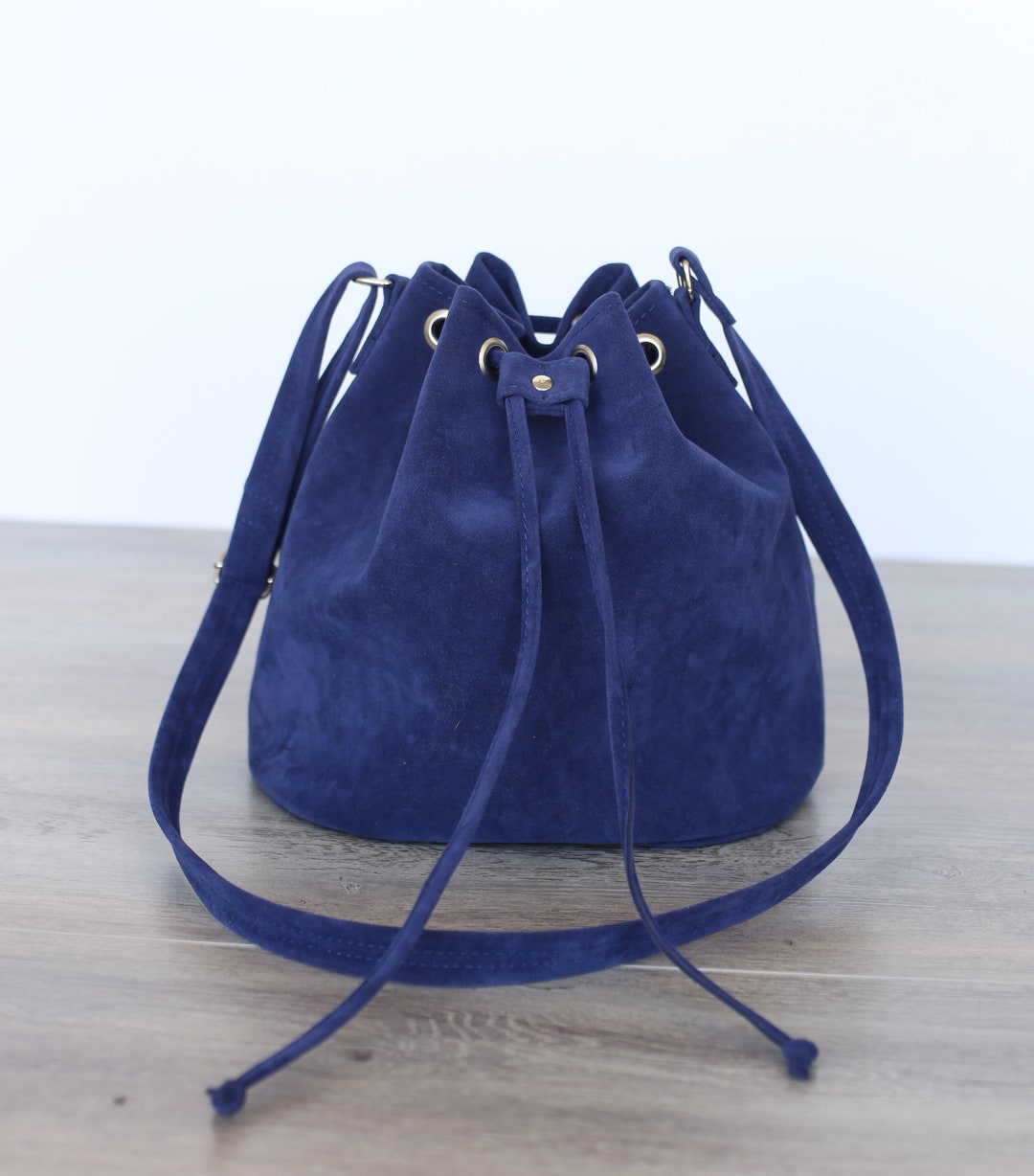 Bucket Bag, Bag for Woman, Suede Woman Tote, Drawstring Bag, Leather ...