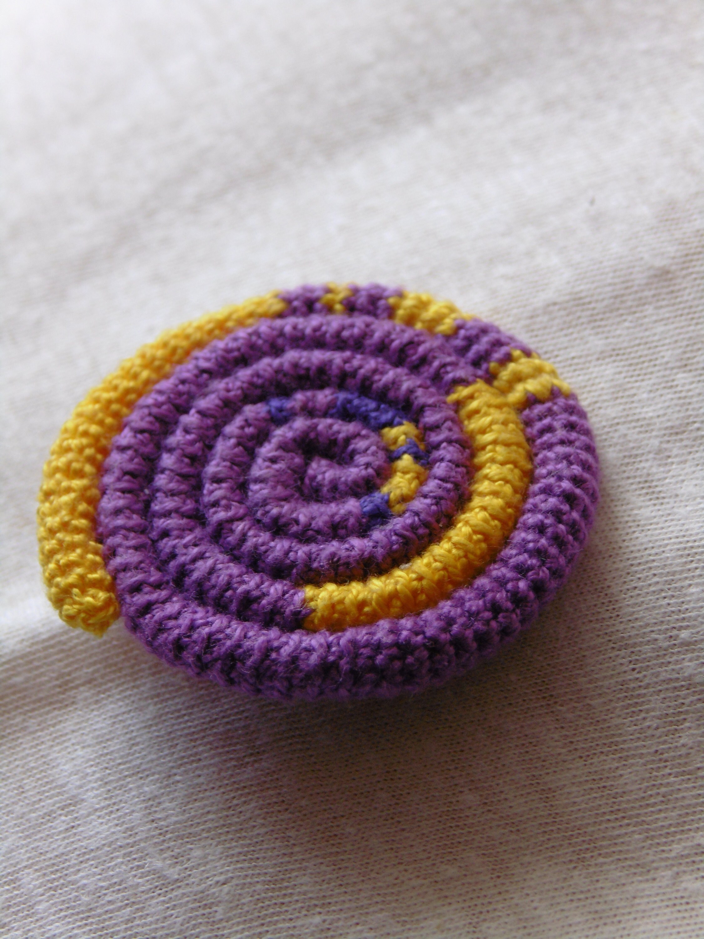 Spiral Crochet Brooch Amigurumi Brooch Crocheted Brooch - Etsy