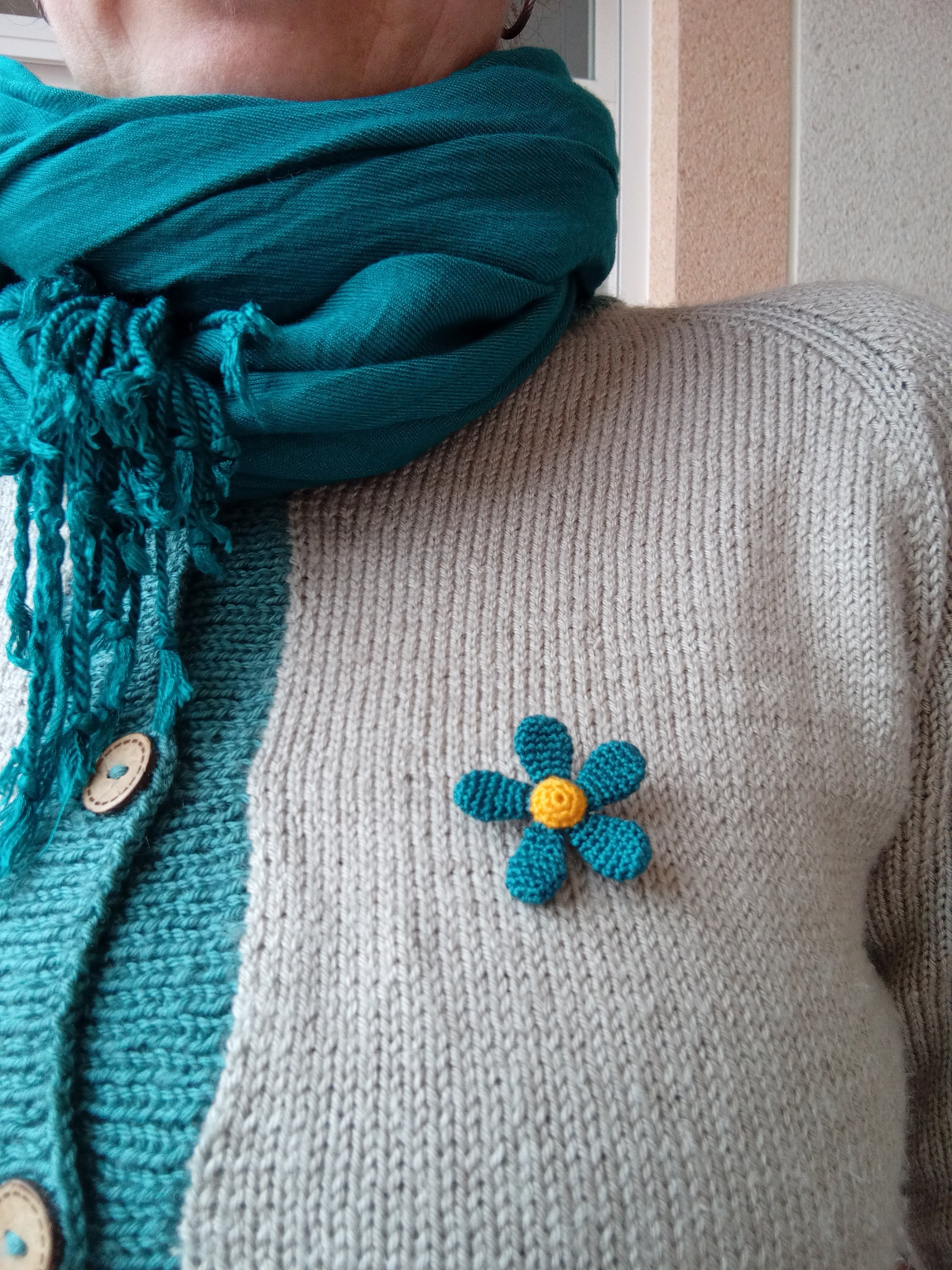 Small Crochet Brooch Amigurumi Brooch Amigurumi Flower - Etsy