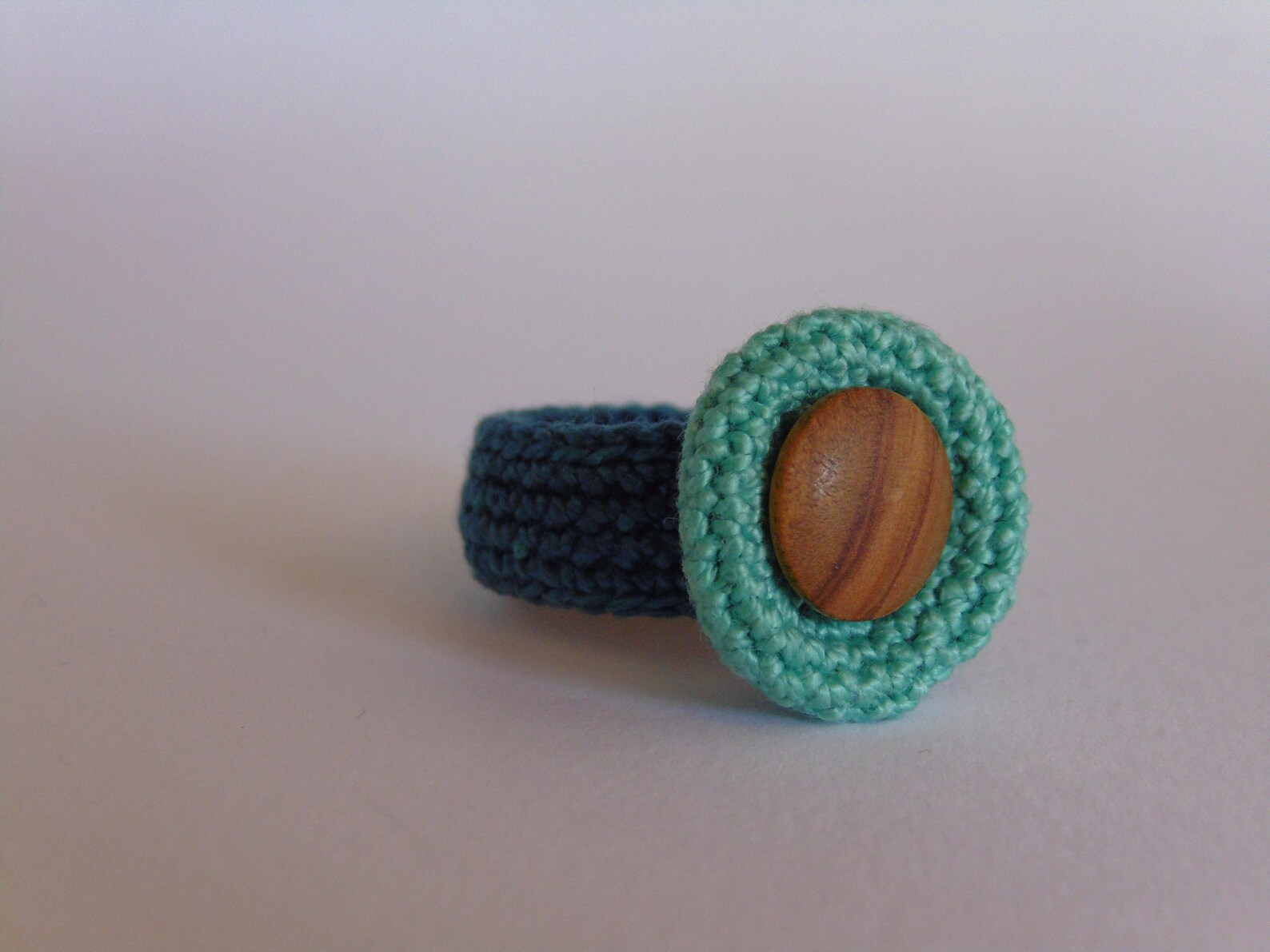 Crochet Rings, Woven Rings, Textile Jewelry, Wooden Jewelry, Friendship ...