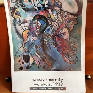 Wassily Kandinsky Two Ovals, a 1919 Work 1990 Lithograph Poster by ...