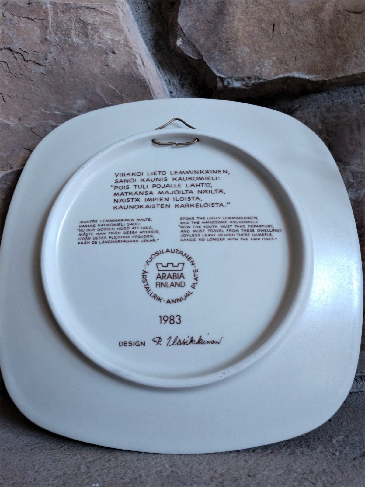 Arabia Finland Plates, Dishes, Wall Decor-1981, 1983 Vintage ...