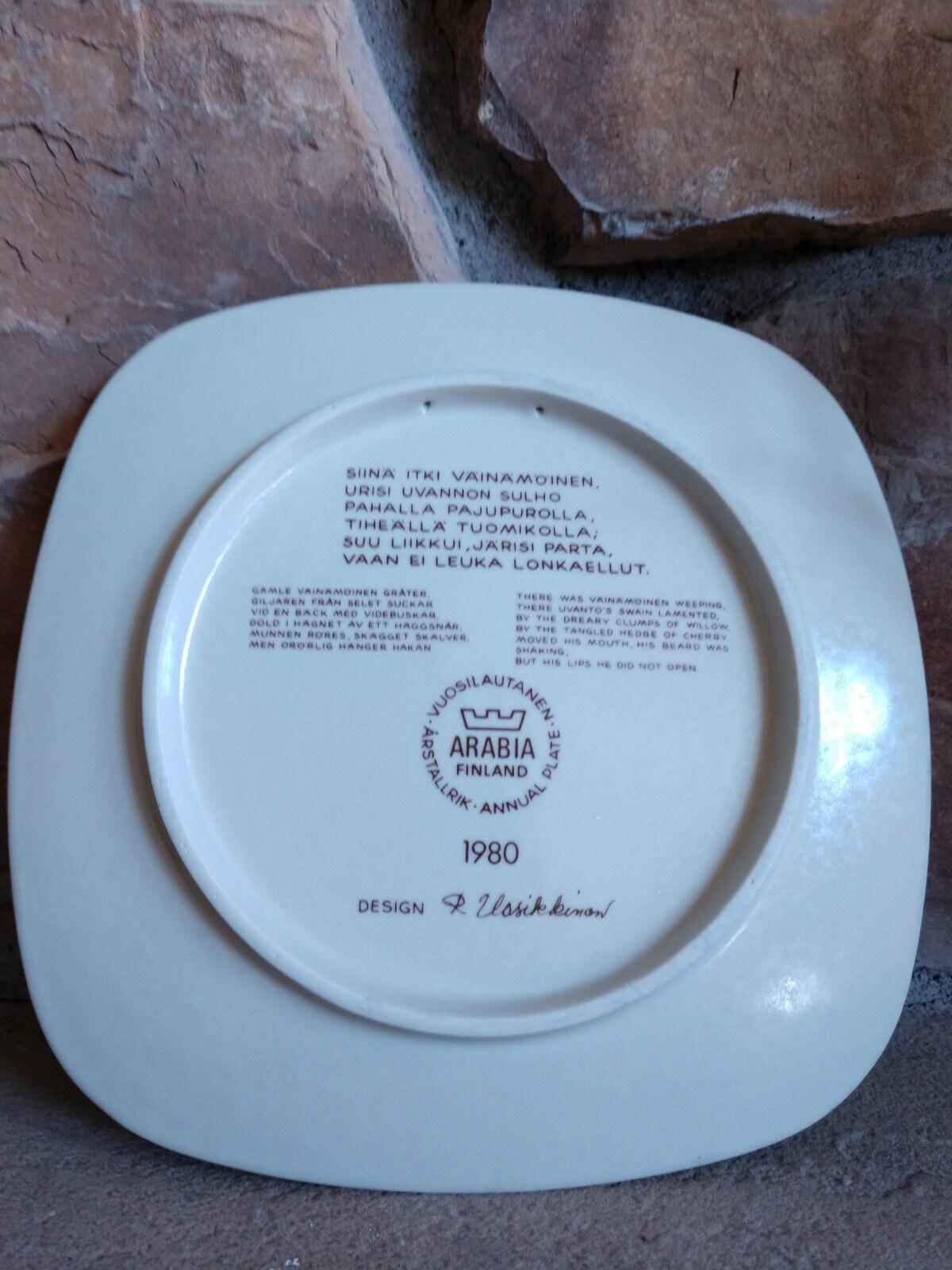 Arabia Finland Plates Dishes Wall Decor-19801981 1983 - Etsy