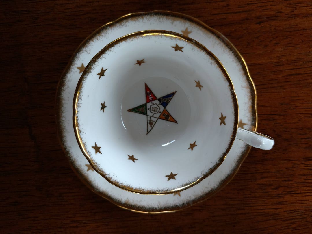 Freemason, Order of the Eastern Star Teacup and Saucer Collectible ...