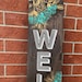 WELCOME SIGN for Front Door, Front Door Decor, Colorful Welcome Sign ...