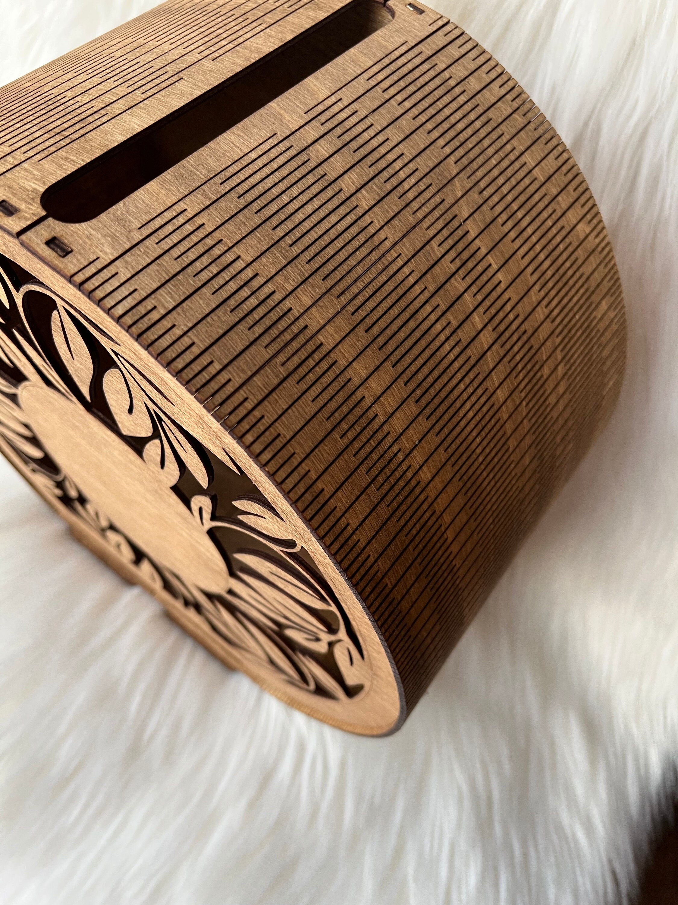 Round Personalized Card Box for Weddings, Birthday, Sweet 16 ...