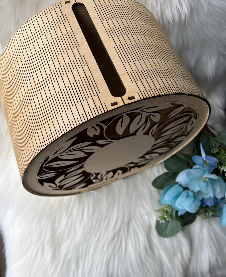 Round Personalized Card Box for Weddings, Birthday, Sweet 16 ...