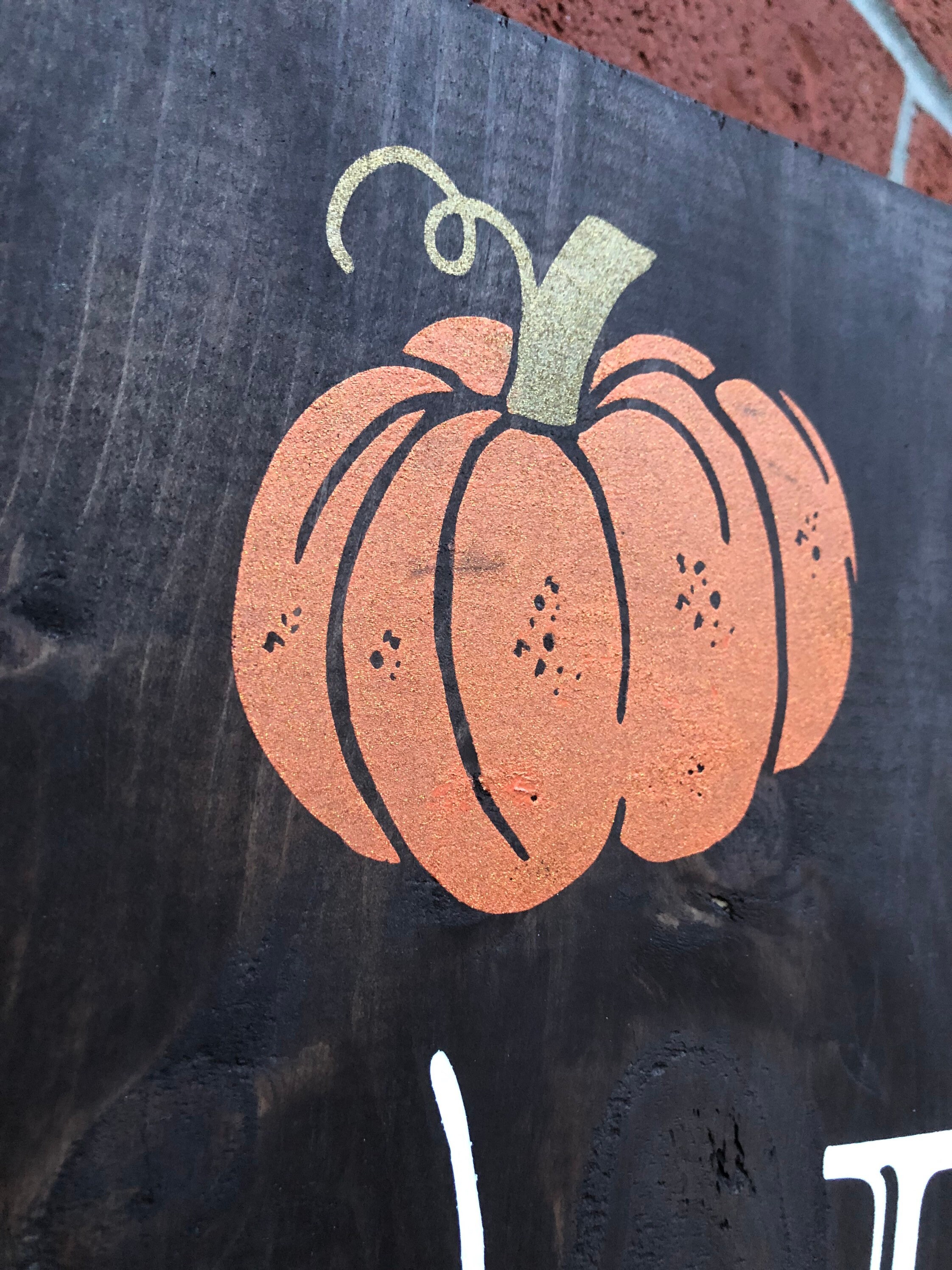 WELCOME SIGN - Hey There Pumpkin, Colorful Porch Sign, Porch Sign With ...