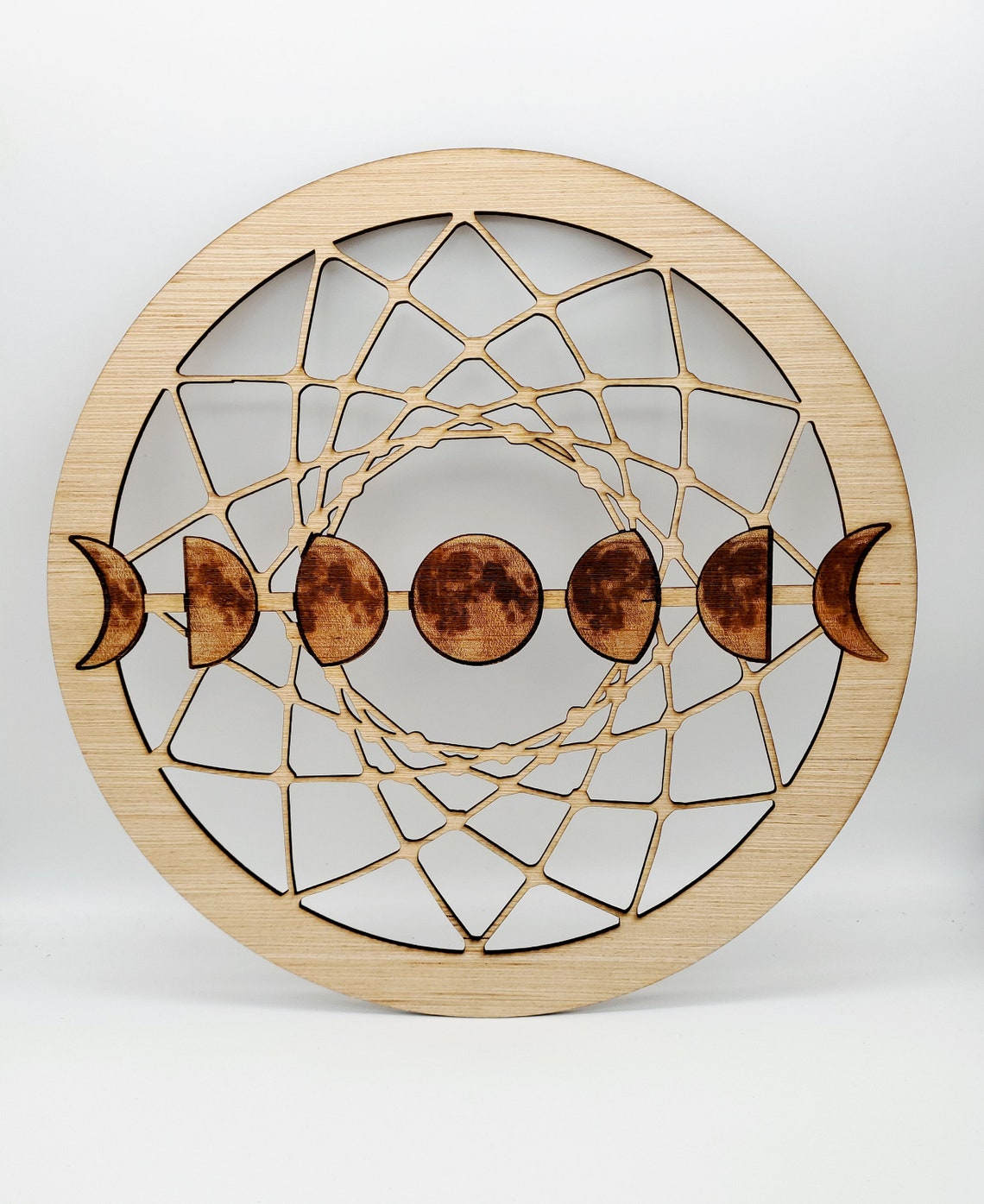 Moon Phase Wooden Cut out / for Macramé Supplies or wall | Etsy