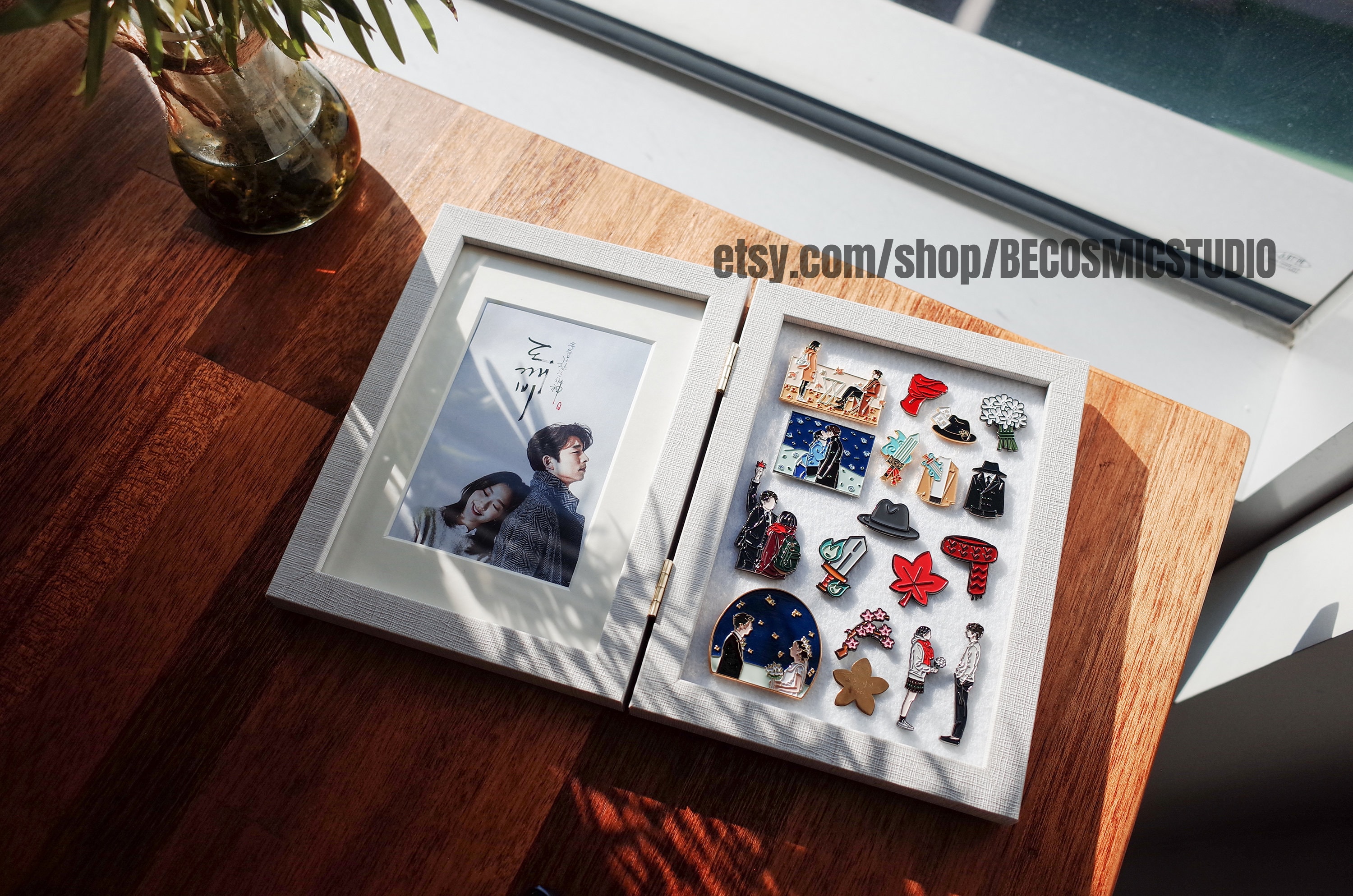 Table Top Pin Board Enamel Pin Badge Display Frame Enamel | Etsy